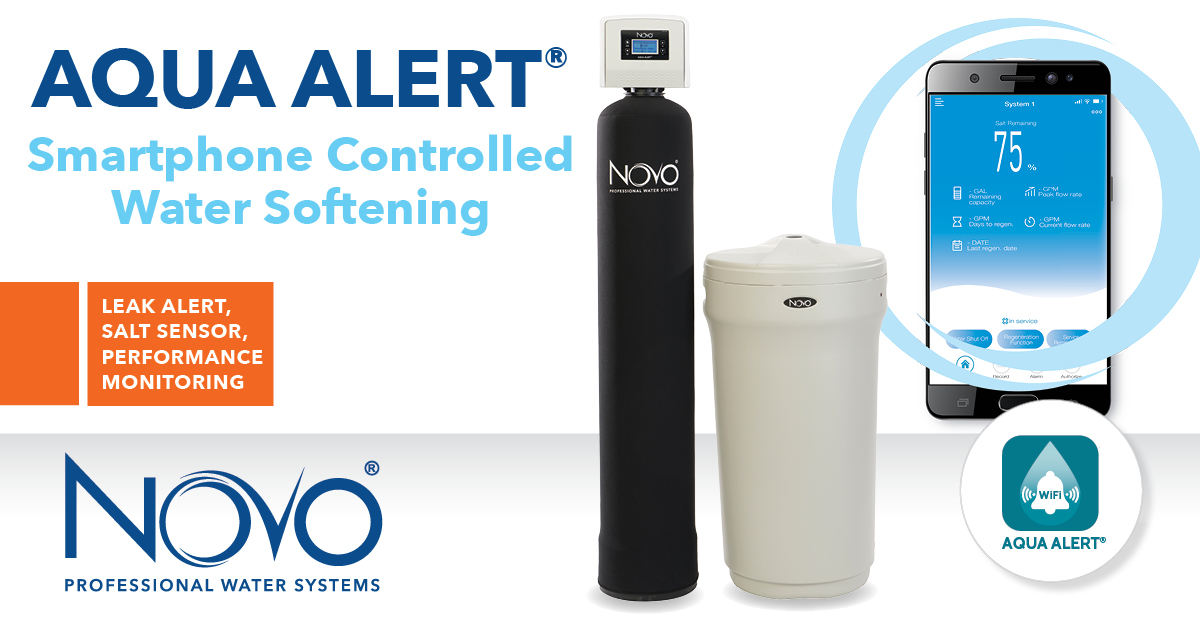 489 Upflow Water Softener Cabinet with Aqua Alert® - Novo Water